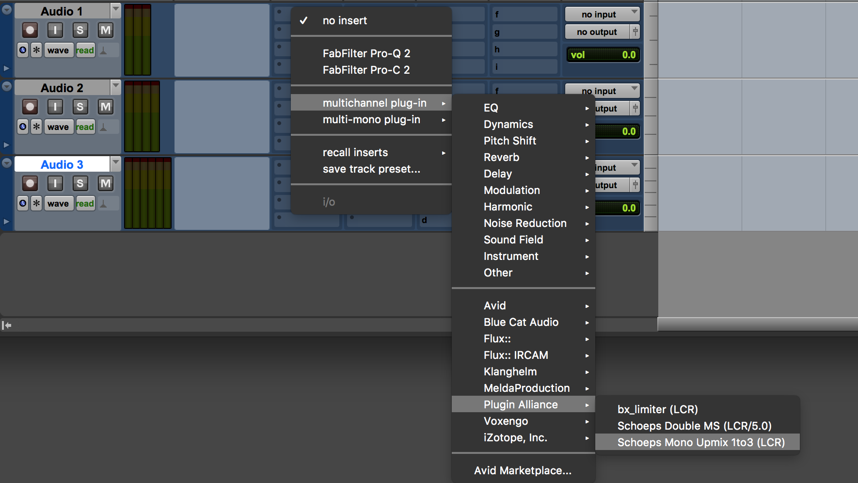 Why can't I see the 1-to-3 version of Schoeps 1to3 in Pro Tools ...